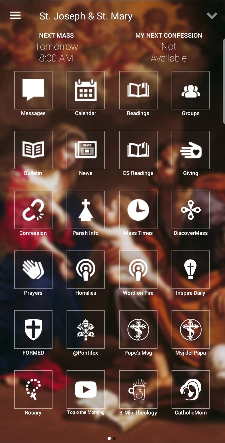 myParish App – St. Joseph and St. Mary Parishes